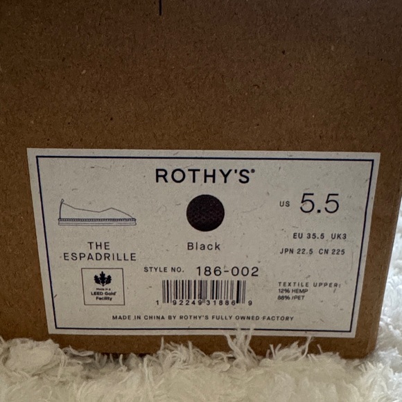 Rothy's | Shoes | Rothys Black And Tan Espadrille Flats | Poshmark